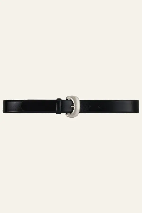 Ba&sh Brad Leather Belt - Black
