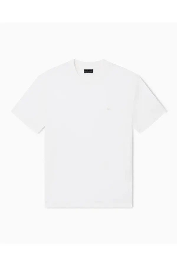 Emporio Armani Basic Cotton Lyocell Jersey T-shirt - White