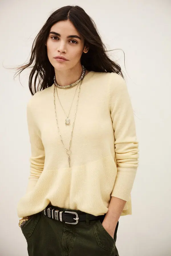 Ba&sh Salama Wool-blend Sweater - Yellow