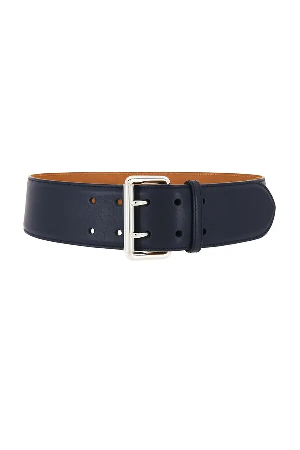 Ralph Lauren Double Prong Wide Belt - Lux Navy
