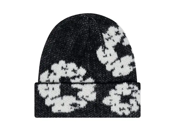DENIM TEARS Cotton Wreath Beanie - Black