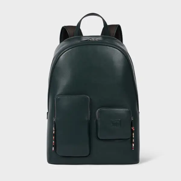 Paul Smith Leather Backpack - Blue