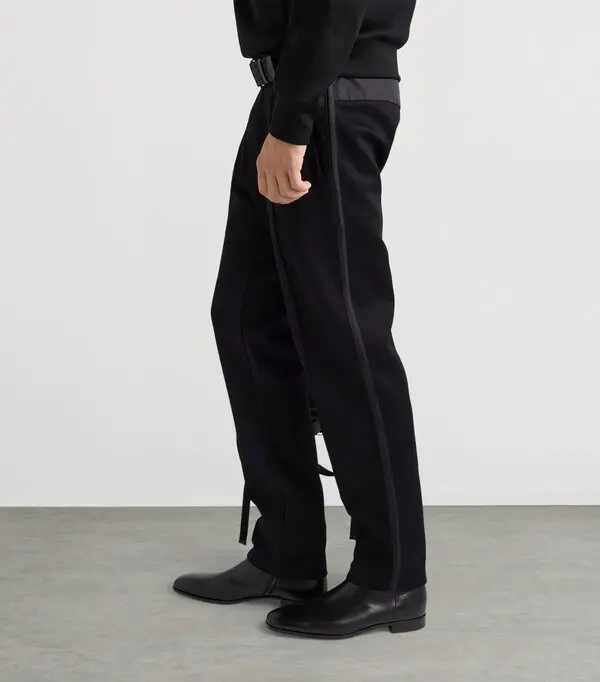 Prada Cotton And Re-nylon Straight Trousers