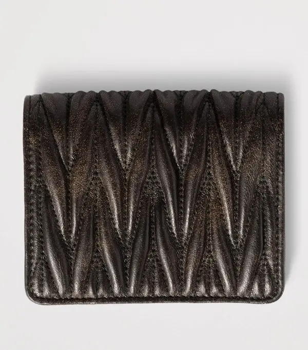 Miu Miu Small Leather Matelassé Wallet