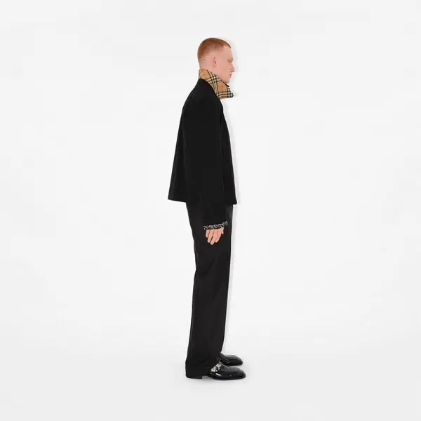 Burberry Gabardine Harrington Jacket - Black