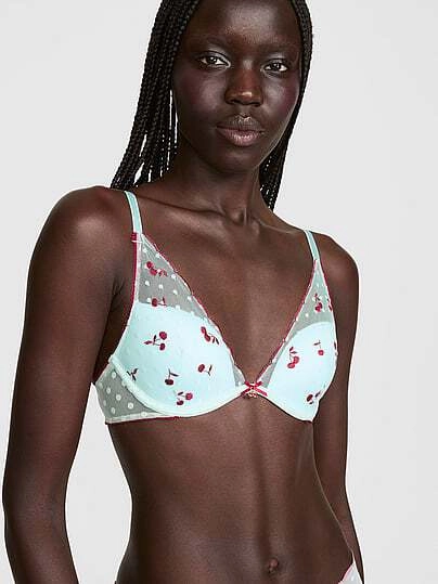 Pink Wink™ Lightly Lined Plunge Bra - Blue