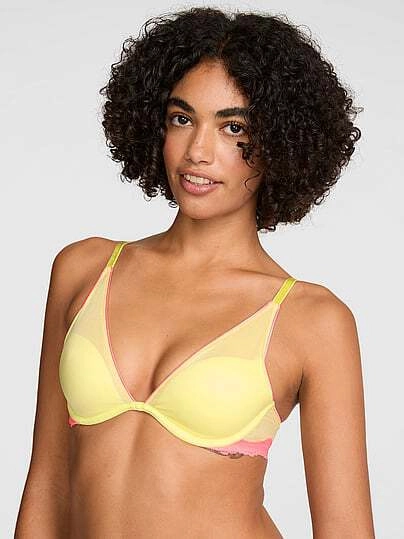 Pink Wink™ Lightly Lined Plunge Bra - Green
