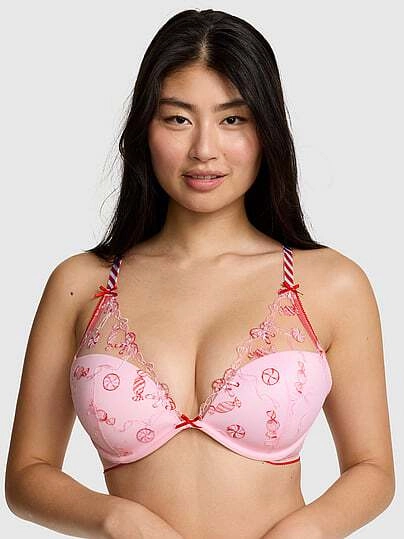 Pink Wink™ Lightly Lined Plunge Bra - Blush