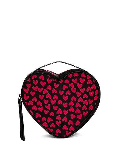 Victoria's Secret Heart Train Case Bag - Print