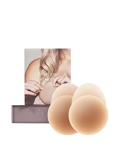 Victoria's Secret Nood Reusable No-show Extra Lift Adhesive Nipple Covers - White,ivory