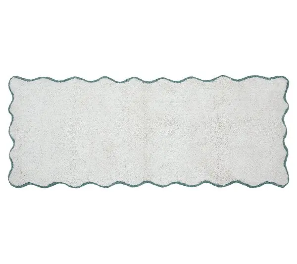 VCNY HOME Scallop Cotton Bath Runner, 24' X 60 - One-color