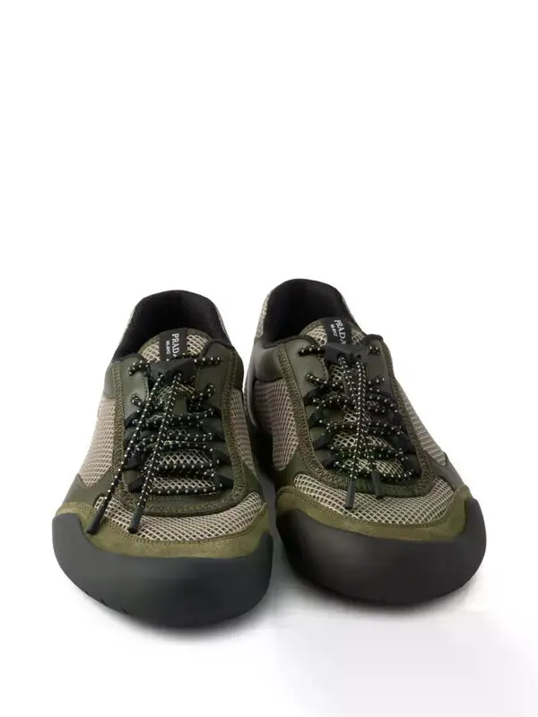 Prada Speedrock Lace-up Sneakers - Green