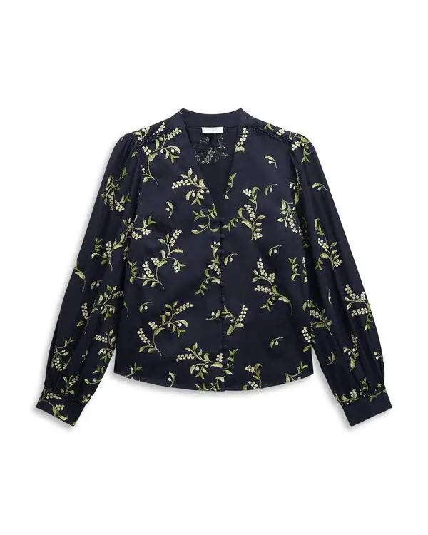 HOBBS LONDON Annie Floral Embroidered Top