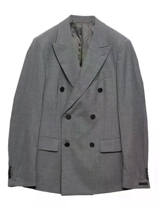 Prada Double-breasted Peak-lapels Blazer
