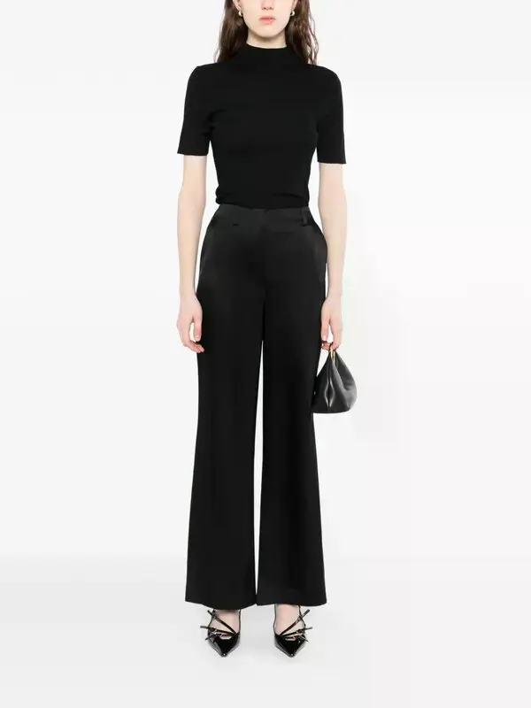 Theory Satin Flared Trousers