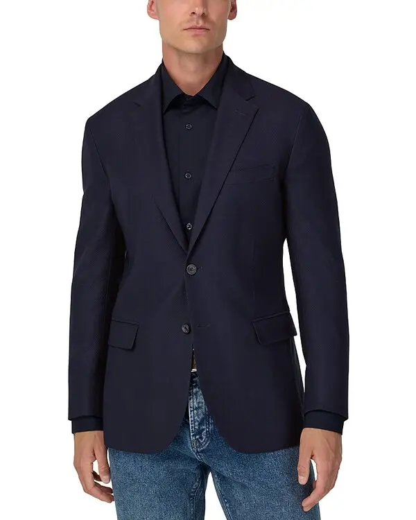 Boggi Milano Herringbone Stretch Wool Sport Coat