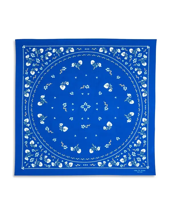 Rag & Bone Floral Western Bandana - Blue