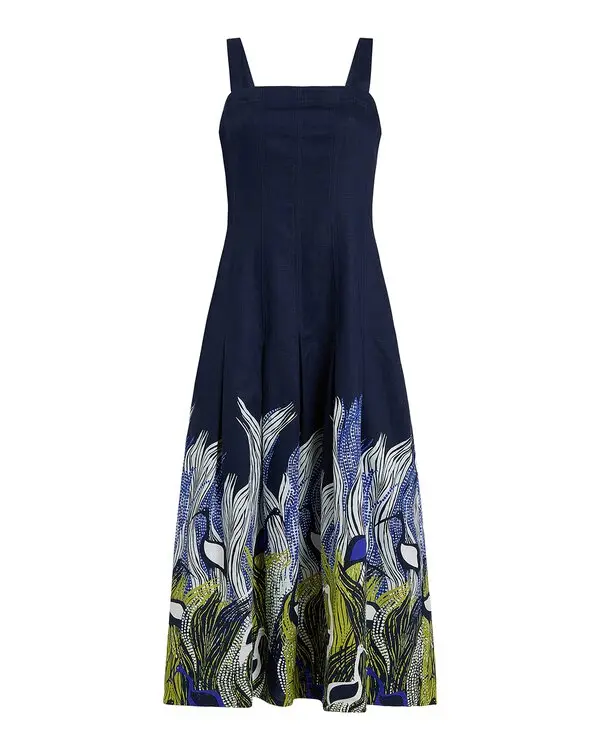MARIE OLIVER Dixon Printed Midi Dress - Heron