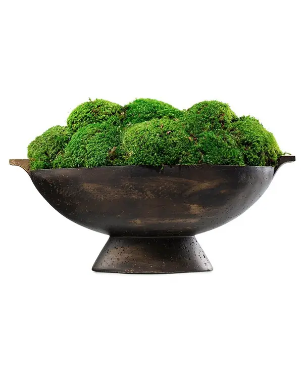 DOMANI HOME Moss Bronze Pedestal Bowl - Green