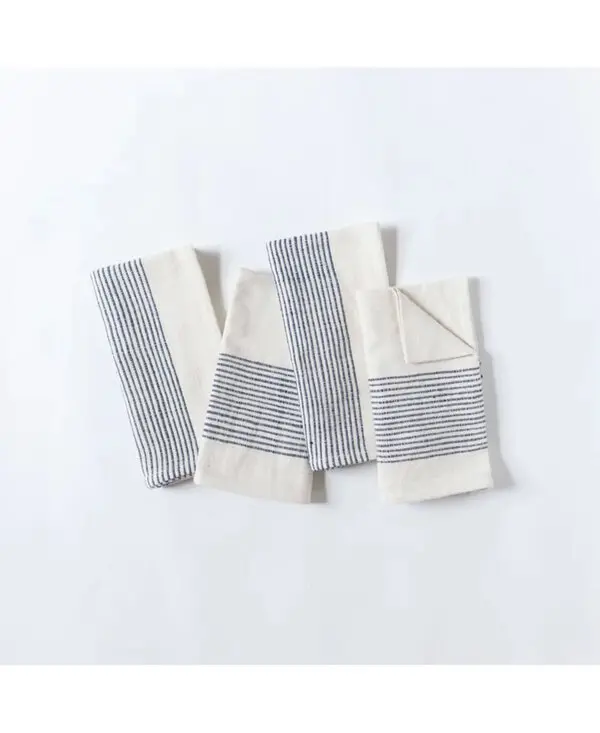 CREATIVE WOMEN Riviera Cotton Napkins, Set Of 4 - Navy