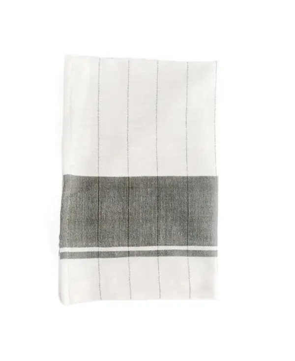 CREATIVE WOMEN Chelsea Cotton Tea Towel, Set Of 2 - Gray