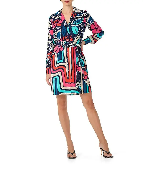 Trina Turk Promenade Belted Shirt Dress