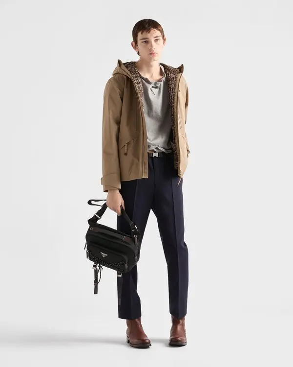 Prada Speedrock Re-nylon And Leather Shoulder Bag