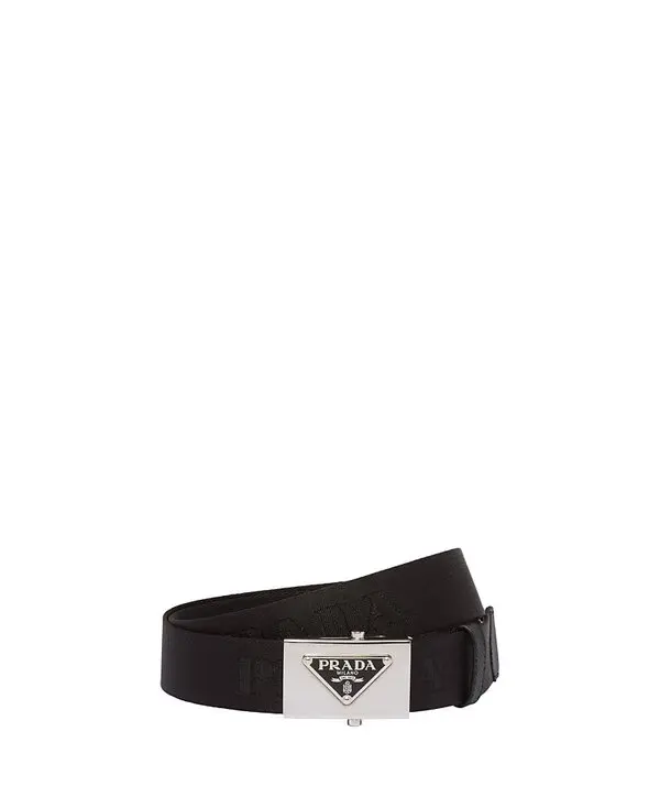 Prada Woven Re-nylon Belt - Black