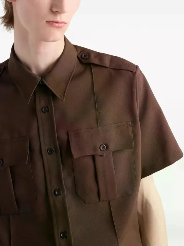Prada Patch-pocket Short-sleeve Shirt