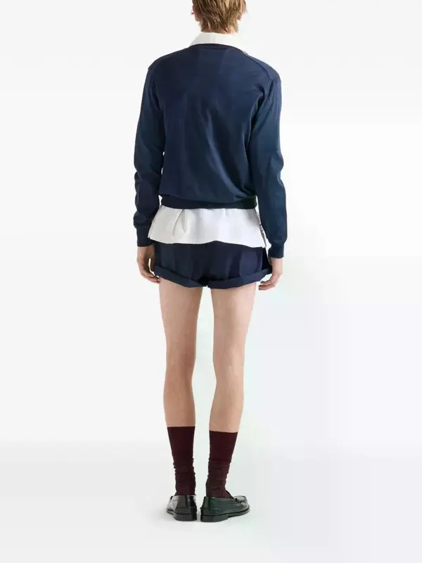 Prada Elasticated-waist Cargo Shorts - Blue