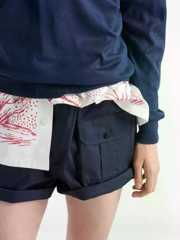 Prada Elasticated-waist Cargo Shorts - Blue