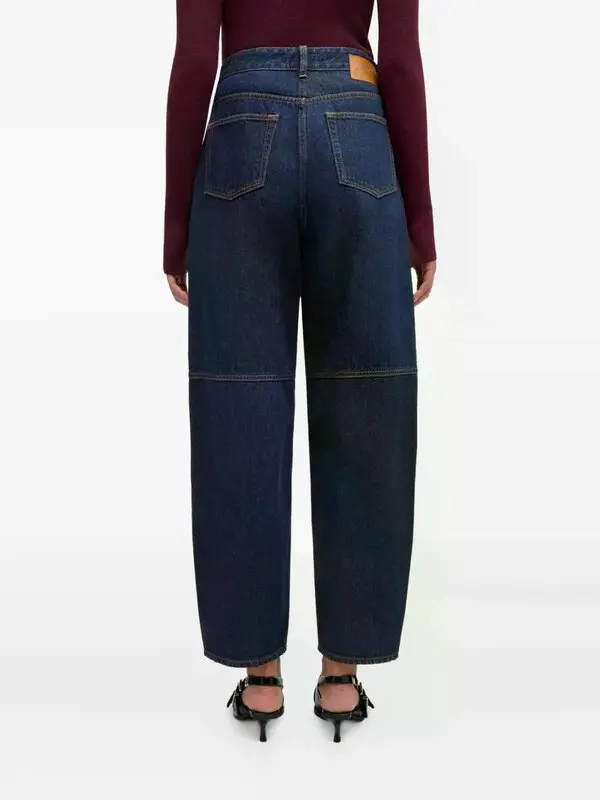 GANNI Panelled Straight Leg Jeans