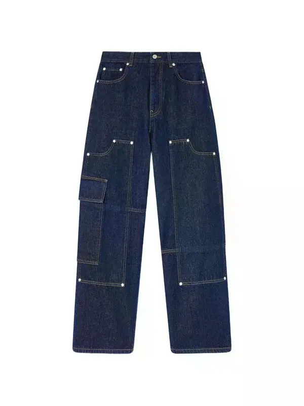 GANNI Audri Cargo Jeans - Blue