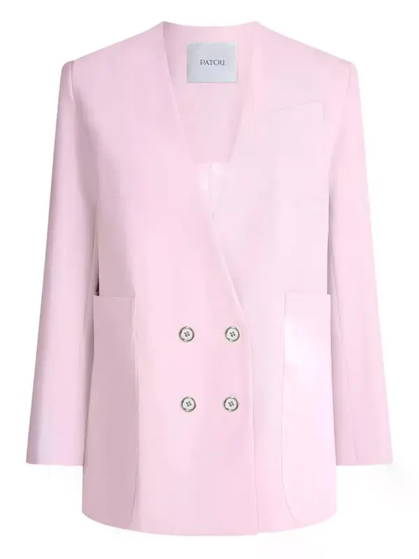 PATOU Double-breasted Blazer - Pink