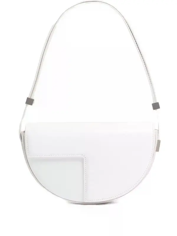 Patou Le Petit Leather Shoulder Bag - White