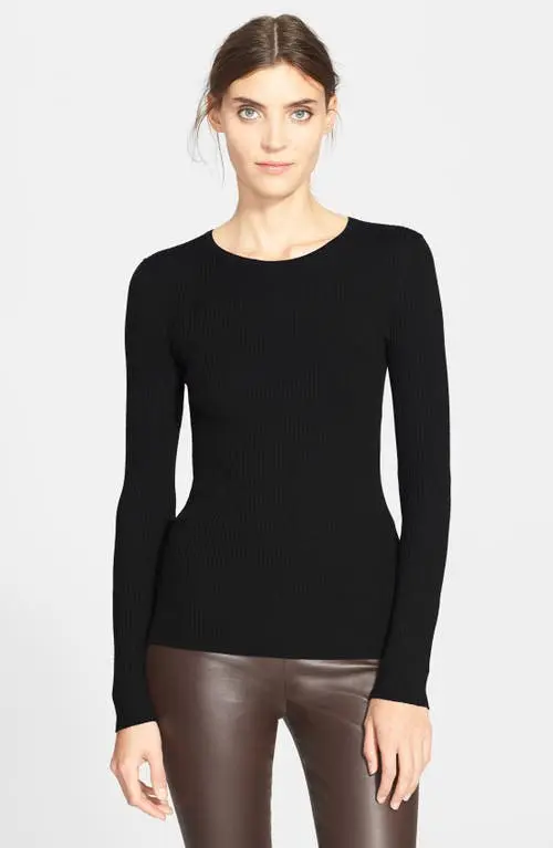 Theory Mirzi Rib Knit Merino Wool Sweater