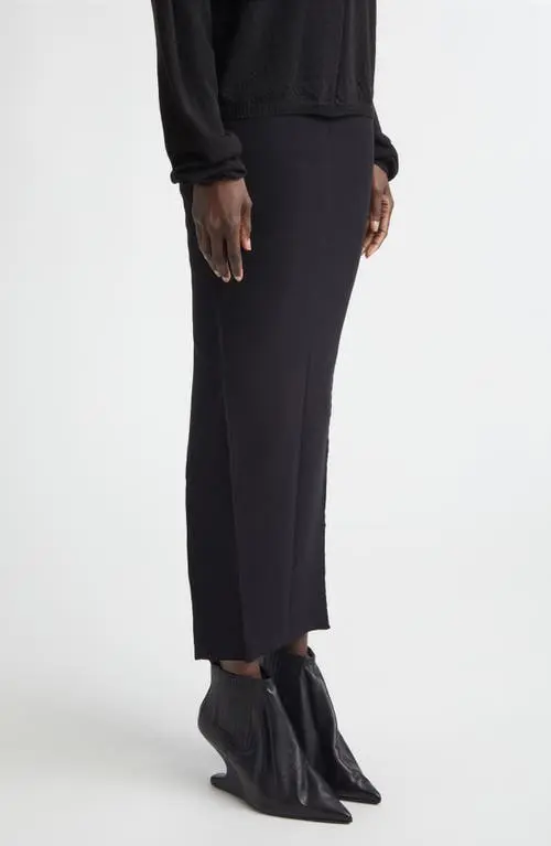 Rick Owens Pillar Compact Knit Maxi Skirt