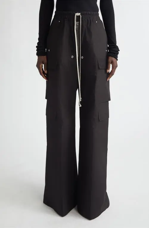Rick Owens Cargobelas Cotton Cargo Pants - Black