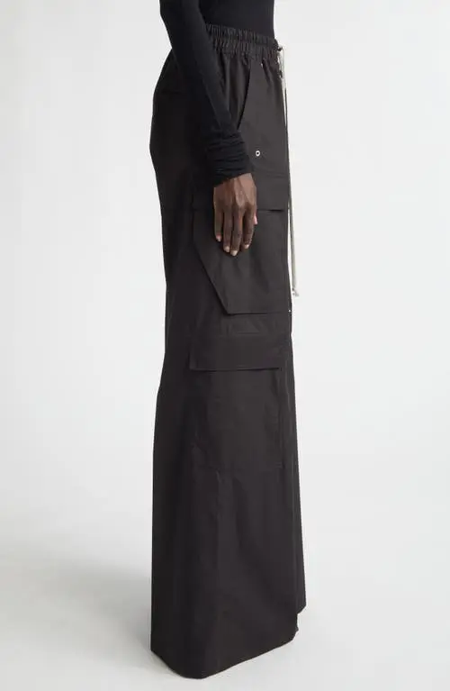 Rick Owens Cargobelas Cotton Cargo Pants - Black