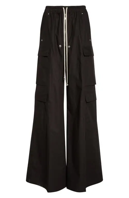 Rick Owens Cargobelas Cotton Cargo Pants - Black