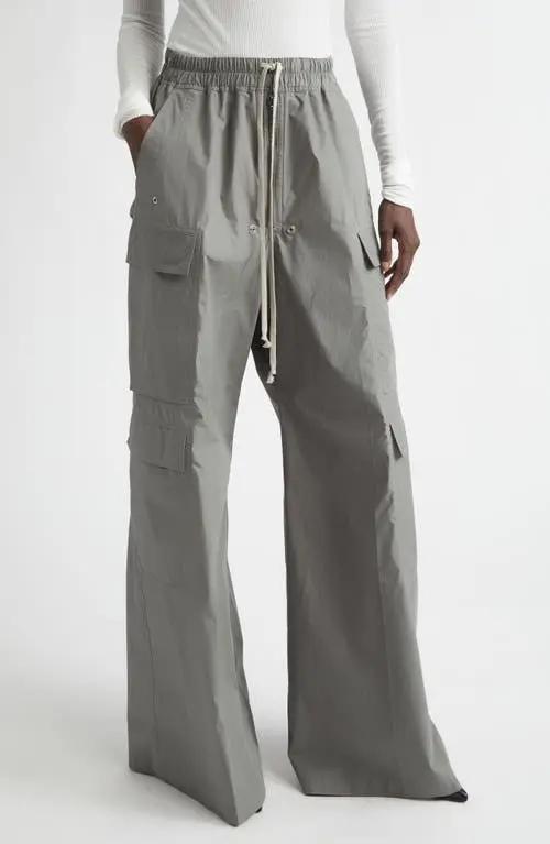 Rick Owens Cargobelas Cotton Cargo Pants - Grey