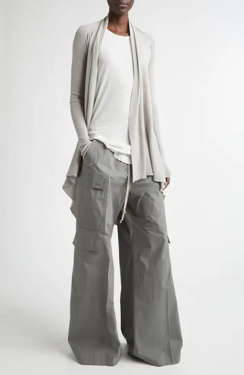 Rick Owens Cargobelas Cotton Cargo Pants - Grey