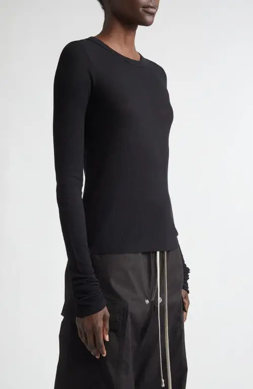 Rick Owens Crop Rib Long Sleeve T-shirt