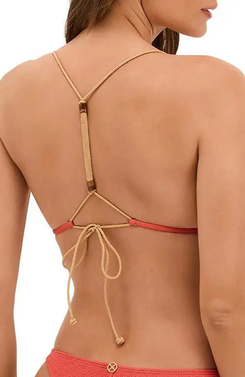 VIX PAULA HERMANNY Firenze April Crinkle T-back Bikini Top