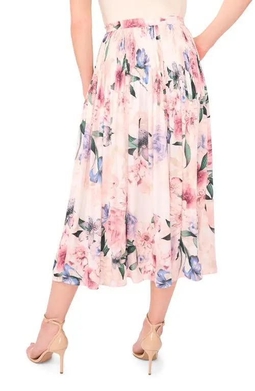 Ted Baker London Floral Pleated Midi Skirt