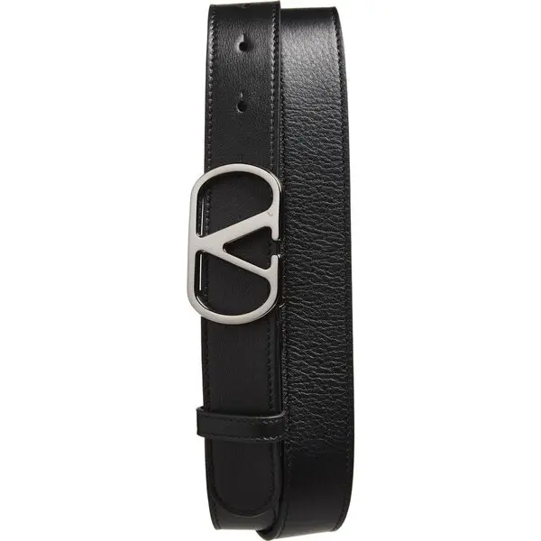 Valentino Garavani Vlogo Signature Belt - Black