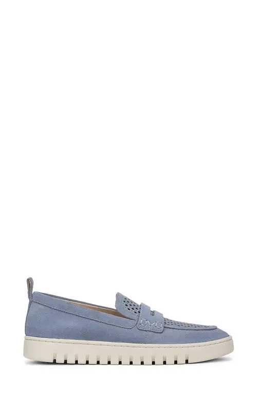 Vionic Uptown Perf Penny Loafer - Pacific Blue