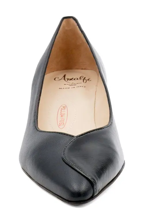 AMALFI BY RANGONI Paglietta Pointed Toe Pump - Black Soft Paint