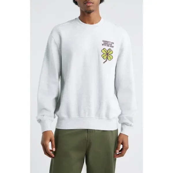 Carhartt Work In Progress Clover Embroidered Sweatshirt
