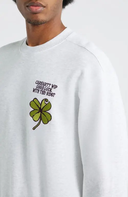 Carhartt Work In Progress Clover Embroidered Sweatshirt